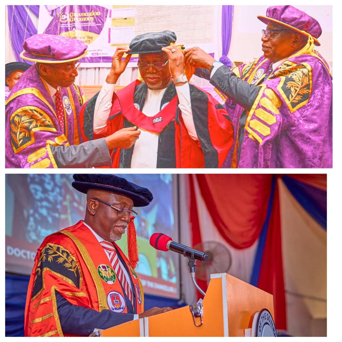 AAUA Convocation: Aiyedatiwa bags honourary Doctoral Degree in Public ...