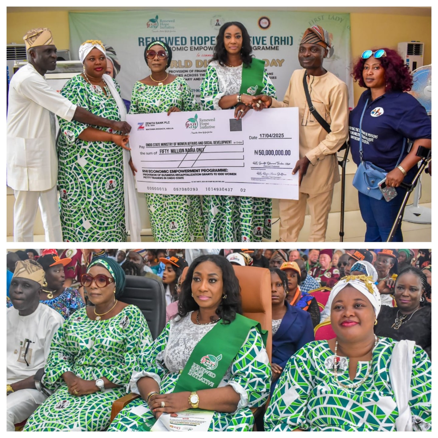 World Disability Day: First Lady empowers 250 PWDs with N50m in Ondo ...